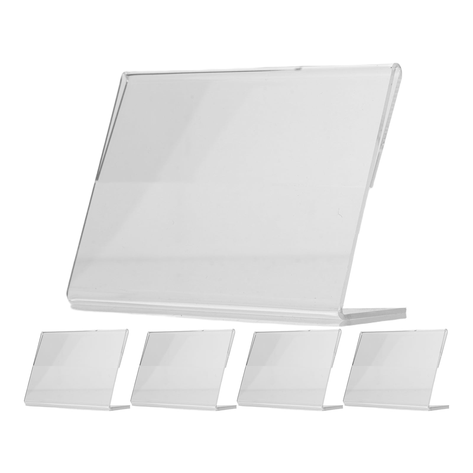 OUNONA Sign Stands for Display Price Display Holder Transparent 5Pcs ...