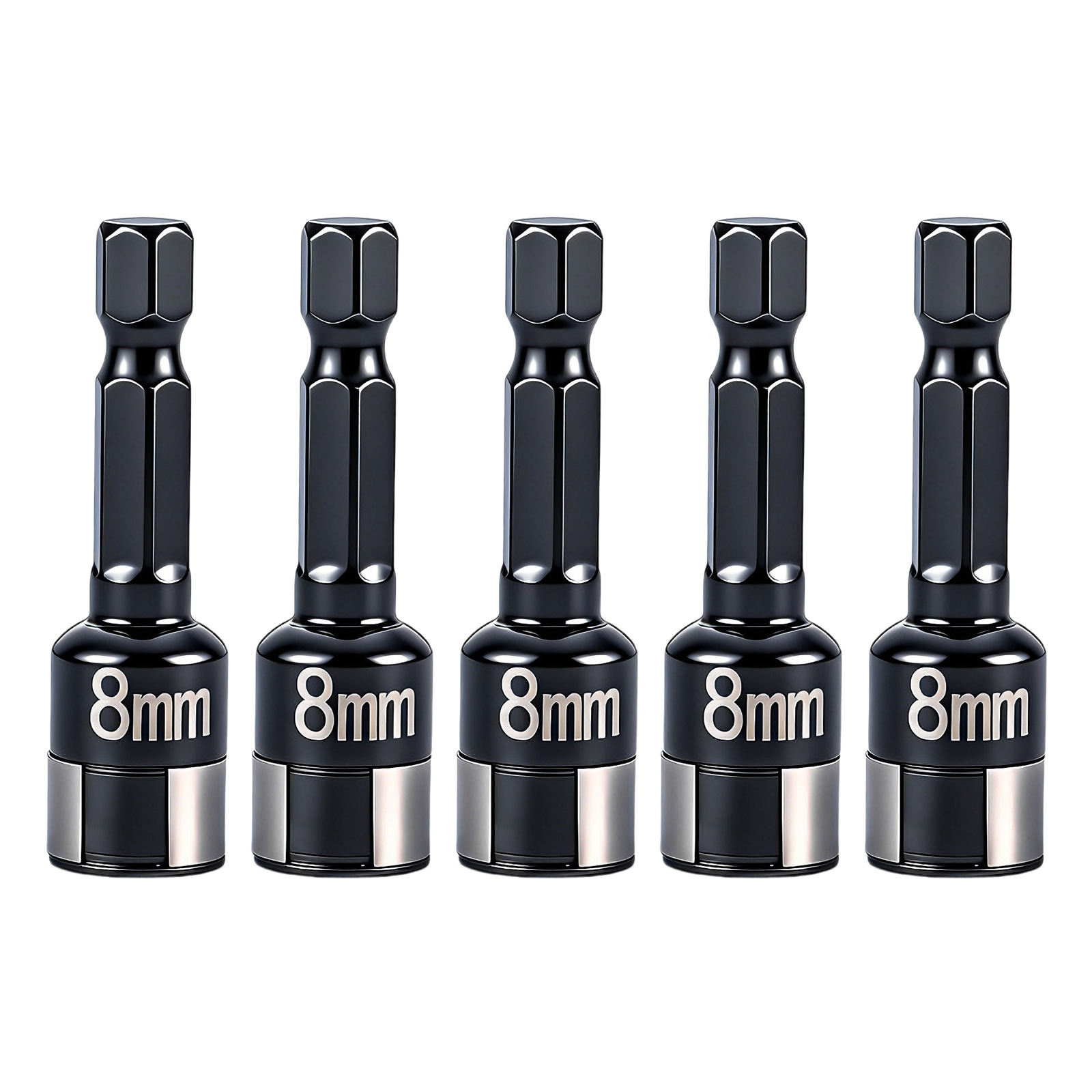 5Pcs Professional Wrench Impacts Socket Electric Wrench Hexagonal ...