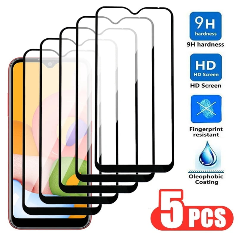 5Pcs Protective Glass For Samsung Galaxy A01 A11 A21 A31 A41 A51 A71 Tempered Glass Samsung M01 ...