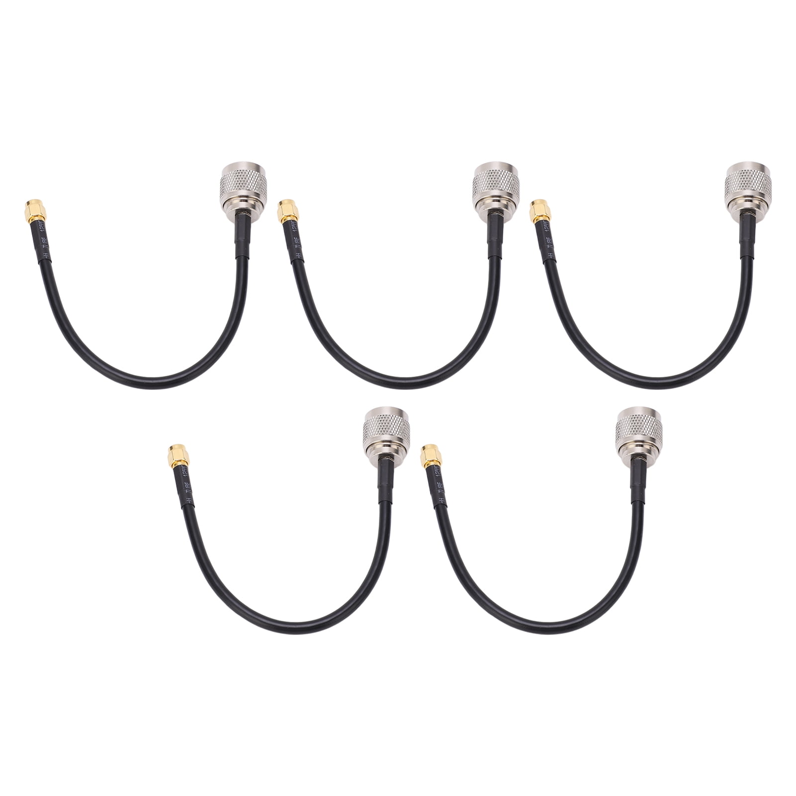 5Pcs RF Coaxial Cable N‑J to SMA‑J Audio Connector 2 Shielded Extension ...
