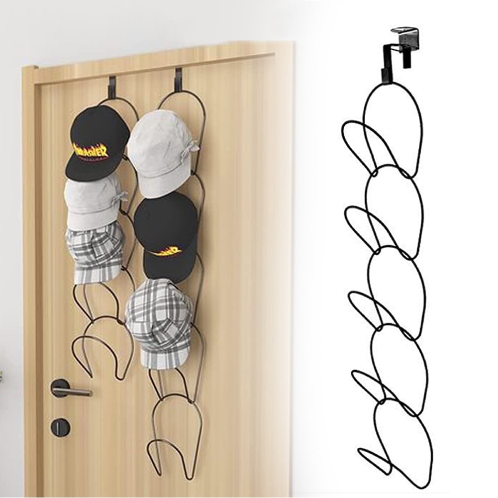 5Pcs Rack Hat Organizer， Closet Hanging Baseball Cap Display Storage ...