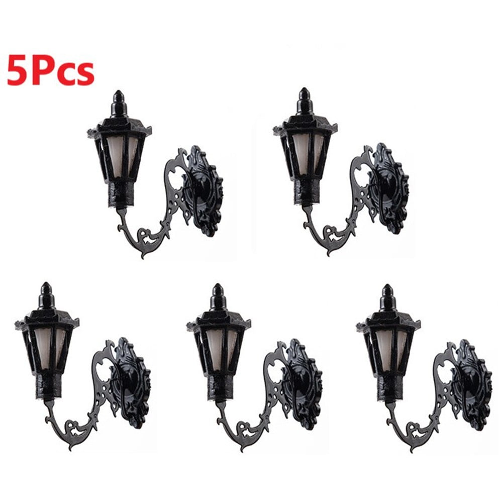 5Pcs Railway Train Lamp Warm White Wall Lights Led Street Light Scenery ...