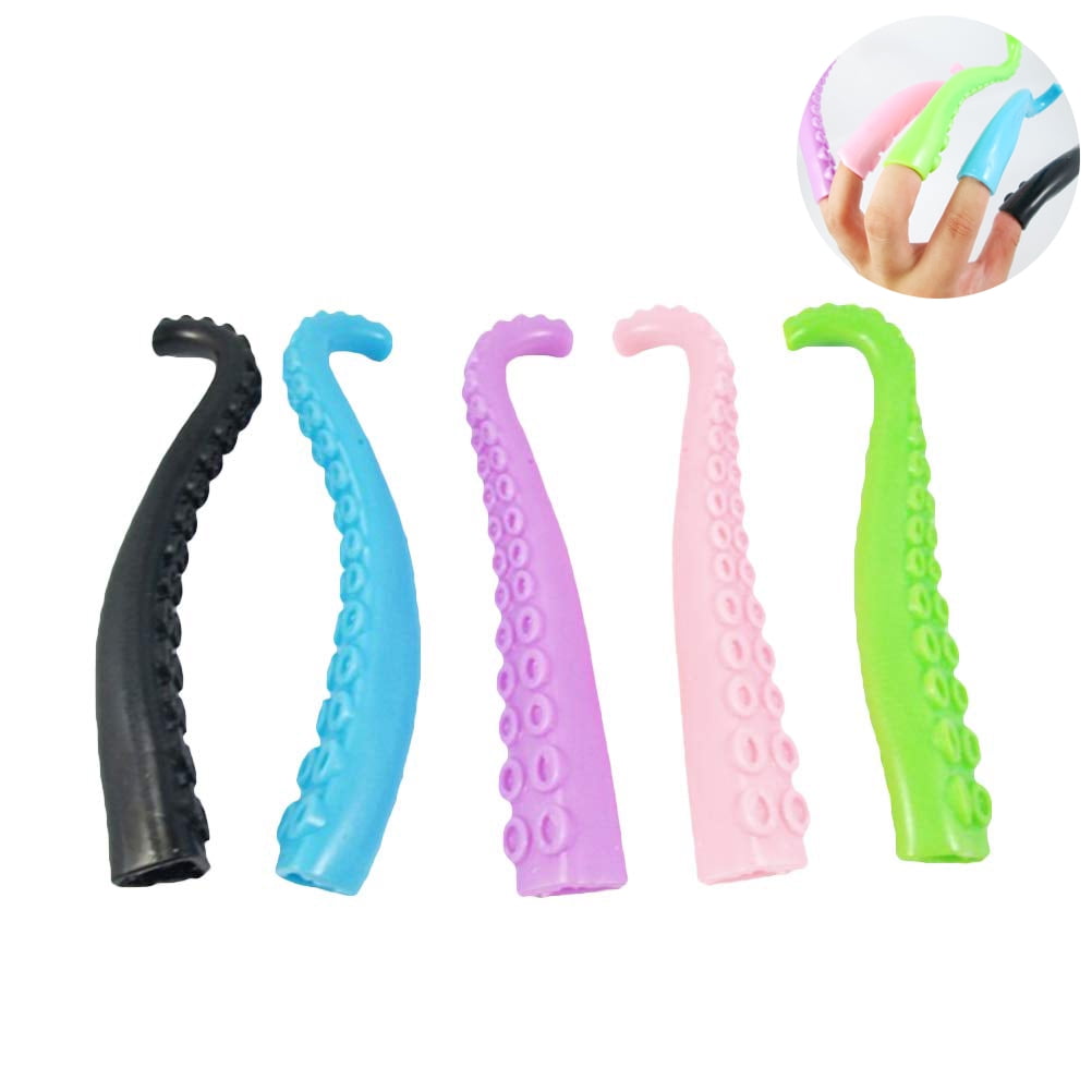 5Pcs Random Finger Puppet Octopus Tentacles Finger Toy Joke Toys for ...