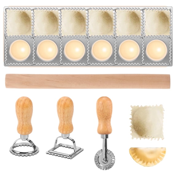 5Pcs Ravioli Mold Set Ravioli Maker Mold Set 12 Hole Ravioli Maker ...