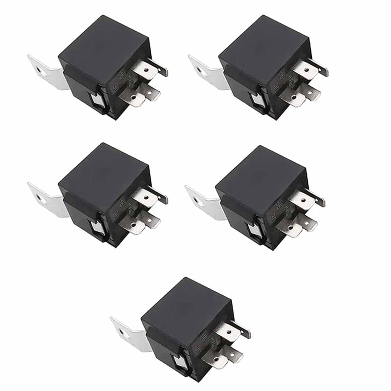 5Pcs Repeater Relay 4 Pins 12V 40A for Auto Car Relays - Walmart.com