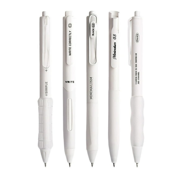 5Pcs Retractable Gel Pen Quick Drying Gel Pen Exmas Gel Pen Christmas ...