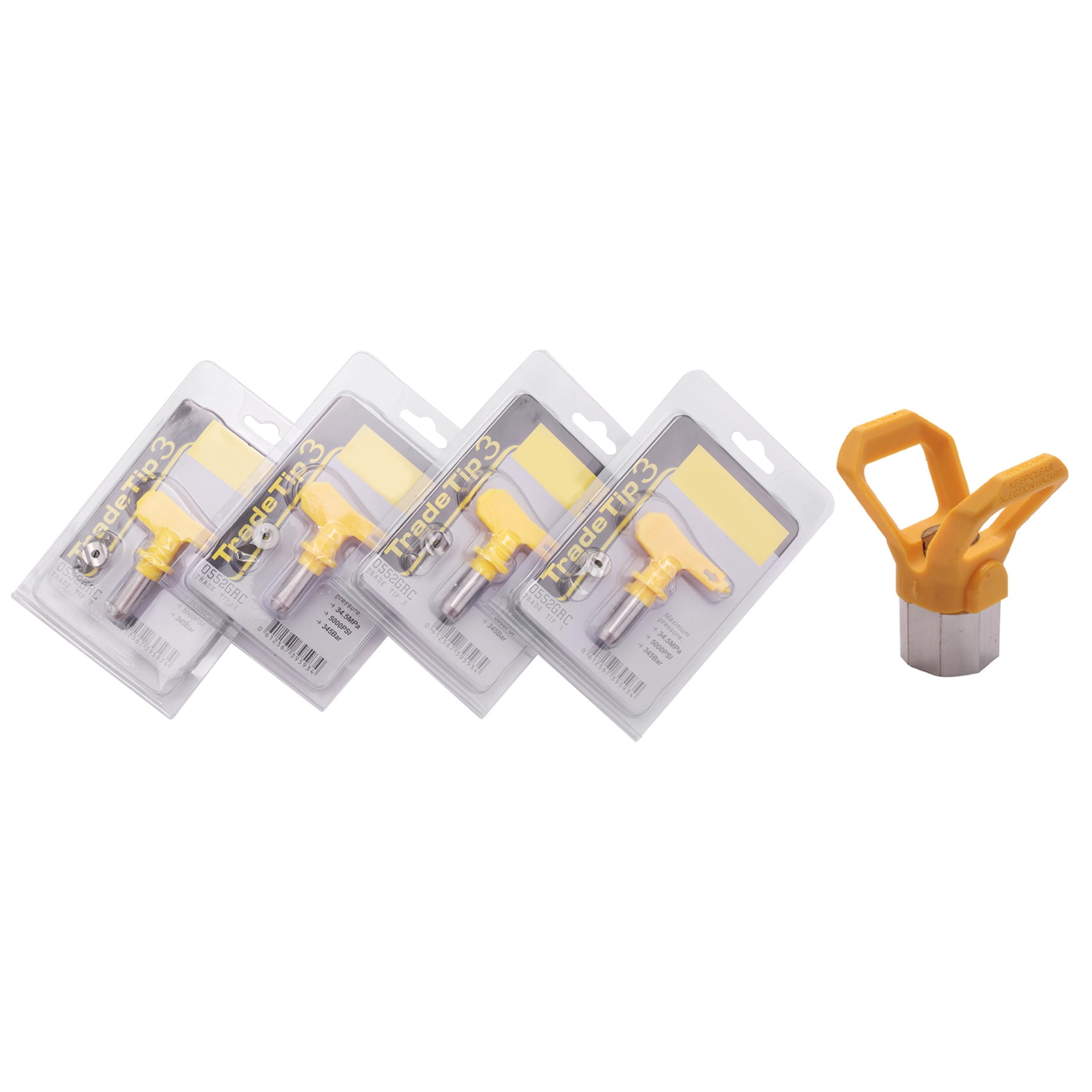 5Pcs Reversible Airless Paint Nozzles with Tip Guard Set, Sprayer ...