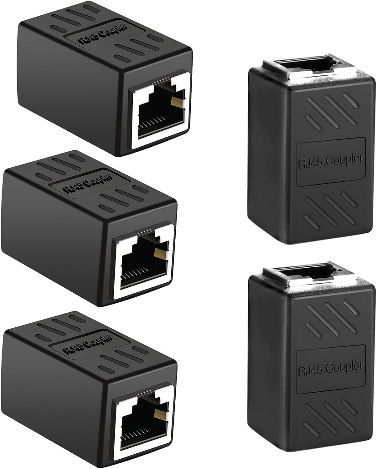 5PCS RJ45 Coupler Ethernet Extender Connector,Female to Female in Line ...