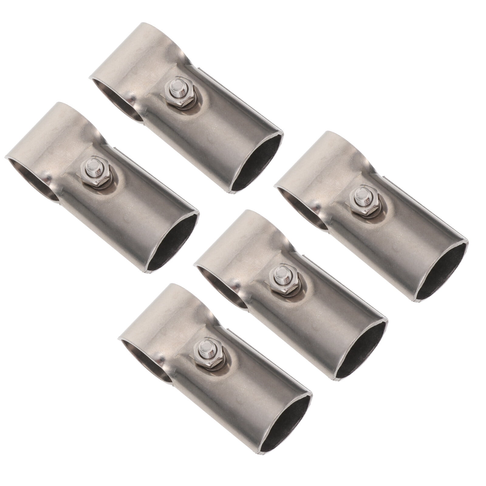 5Pcs Curtain Wardrobe Rod Connector Clothes Rail Two-Way Extension ...