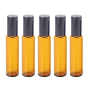 Pinkiou 6Pcs 5ml Glass Roll on Bottles for Essential Oils, Refillable, Travel Size, with Steel ...