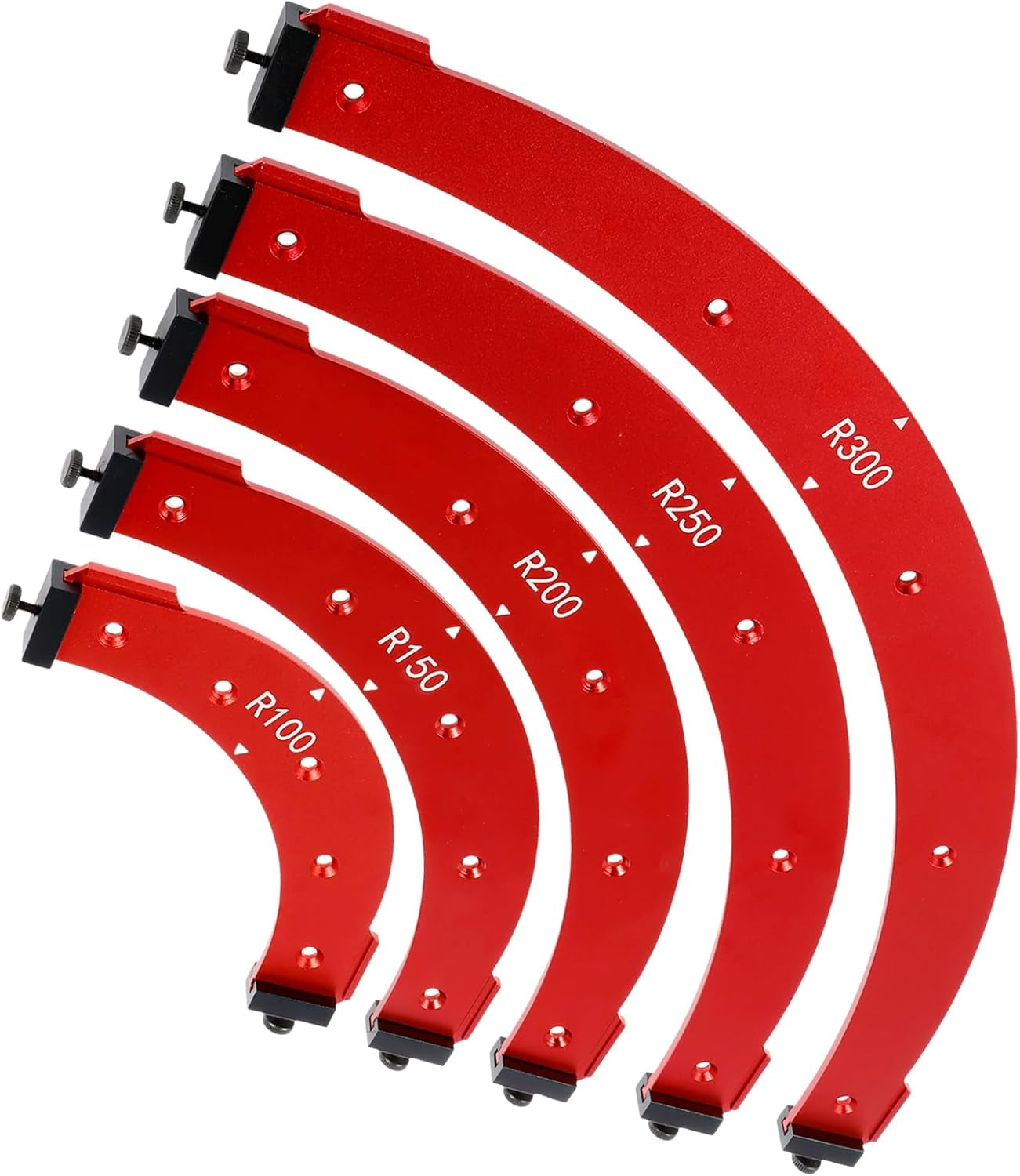 5Pcs Round Corner Radius Templates, Radius Jig Router Template,Arc ...