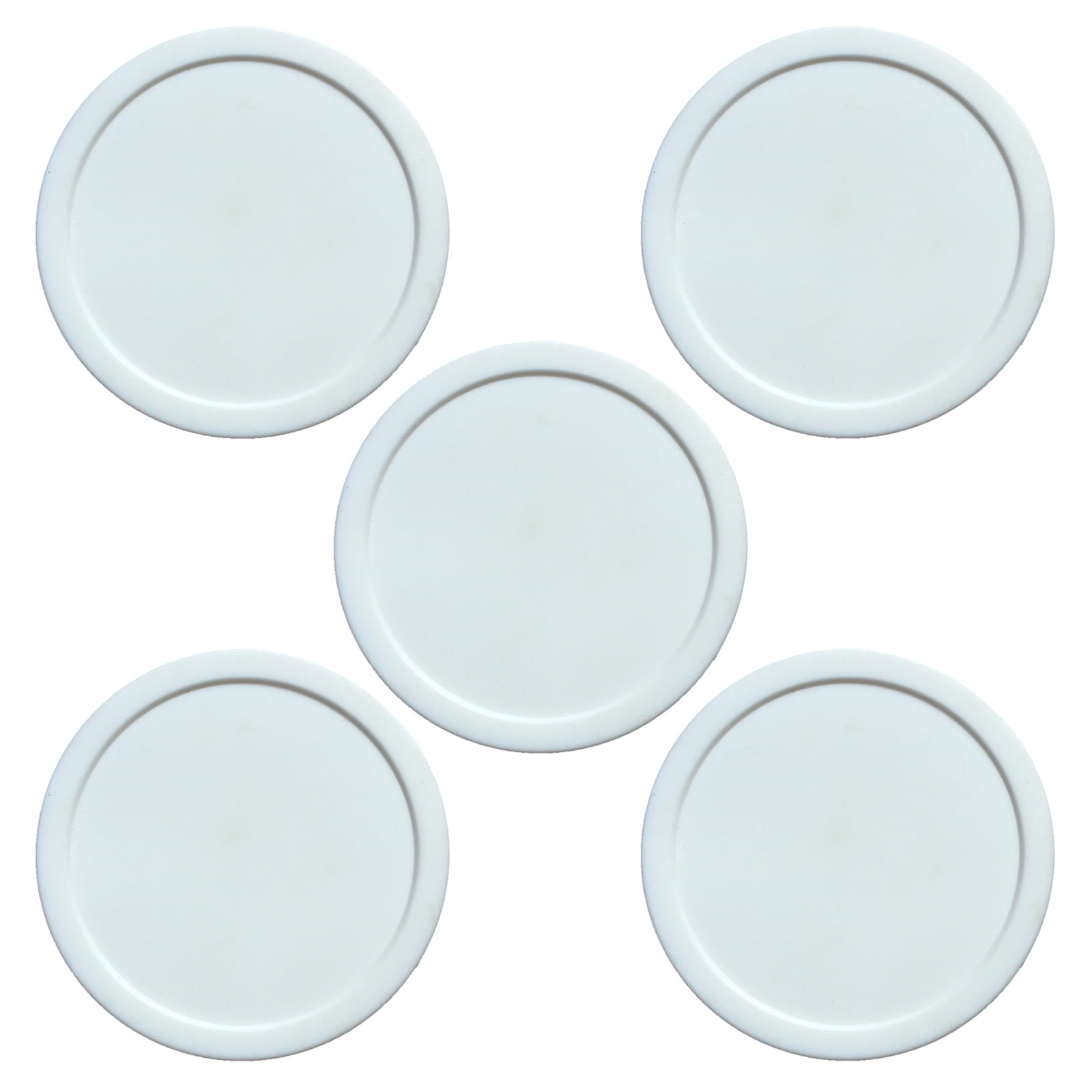 5Pcs Round Hockey Pucks Air Hockey Pucks Replacement Heavy Hockey ...