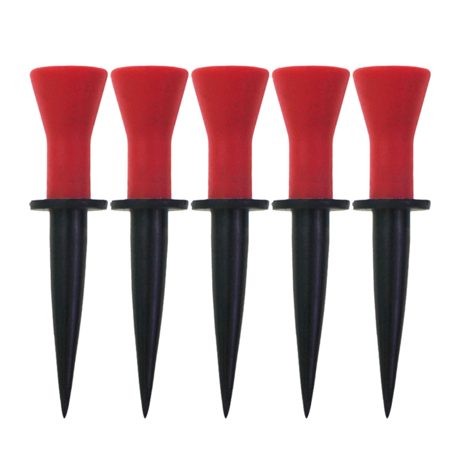 5Pcs Rubber Golf Tees, Golf Ball Holder, Golf Club Tools Golfing Tees ...