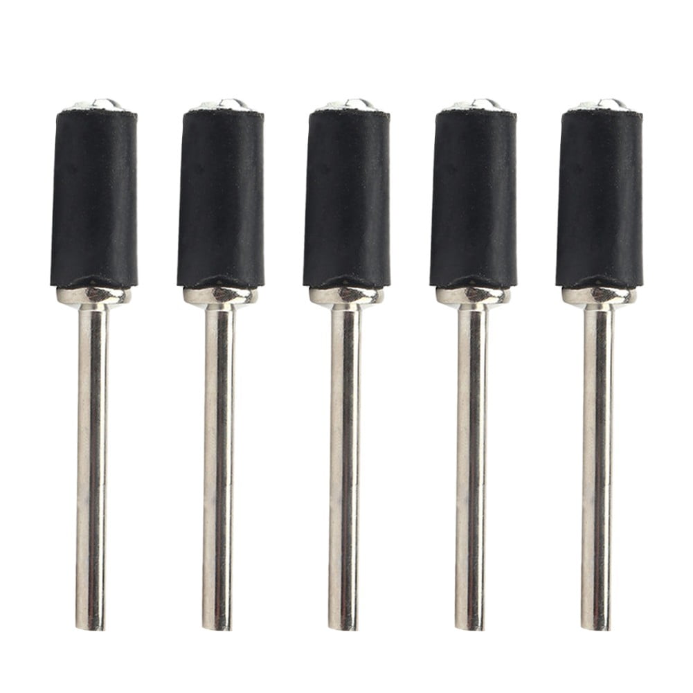5pcs Rubber Mandrel 1/8inch Grinder Drum Sandpaper Circle Kit For ...
