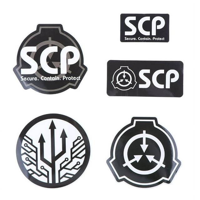 5Pcs SCP Foundation Vinyl Waterproof Sticker for Laptop Guitar ...