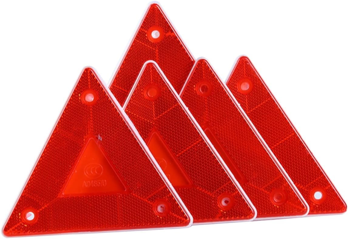 5Pcs Safety Reflective Warning Sign，Emergency Roadside Safety Signs for ...
