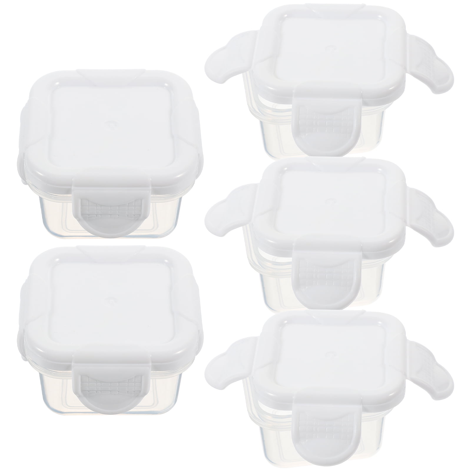 Leifggao 5Pcs Portable Hamster Food Holder Boxes with Lid Deli Food ...