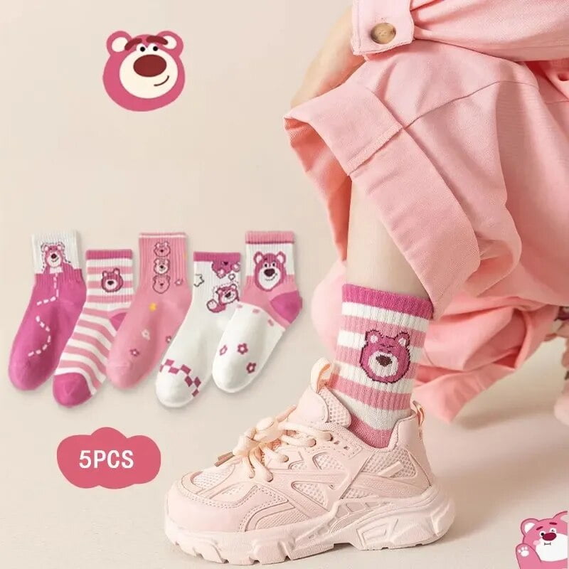 5Pcs Sanrio Anime Hello Kitty Socks My Melody Comfortable Breathable ...