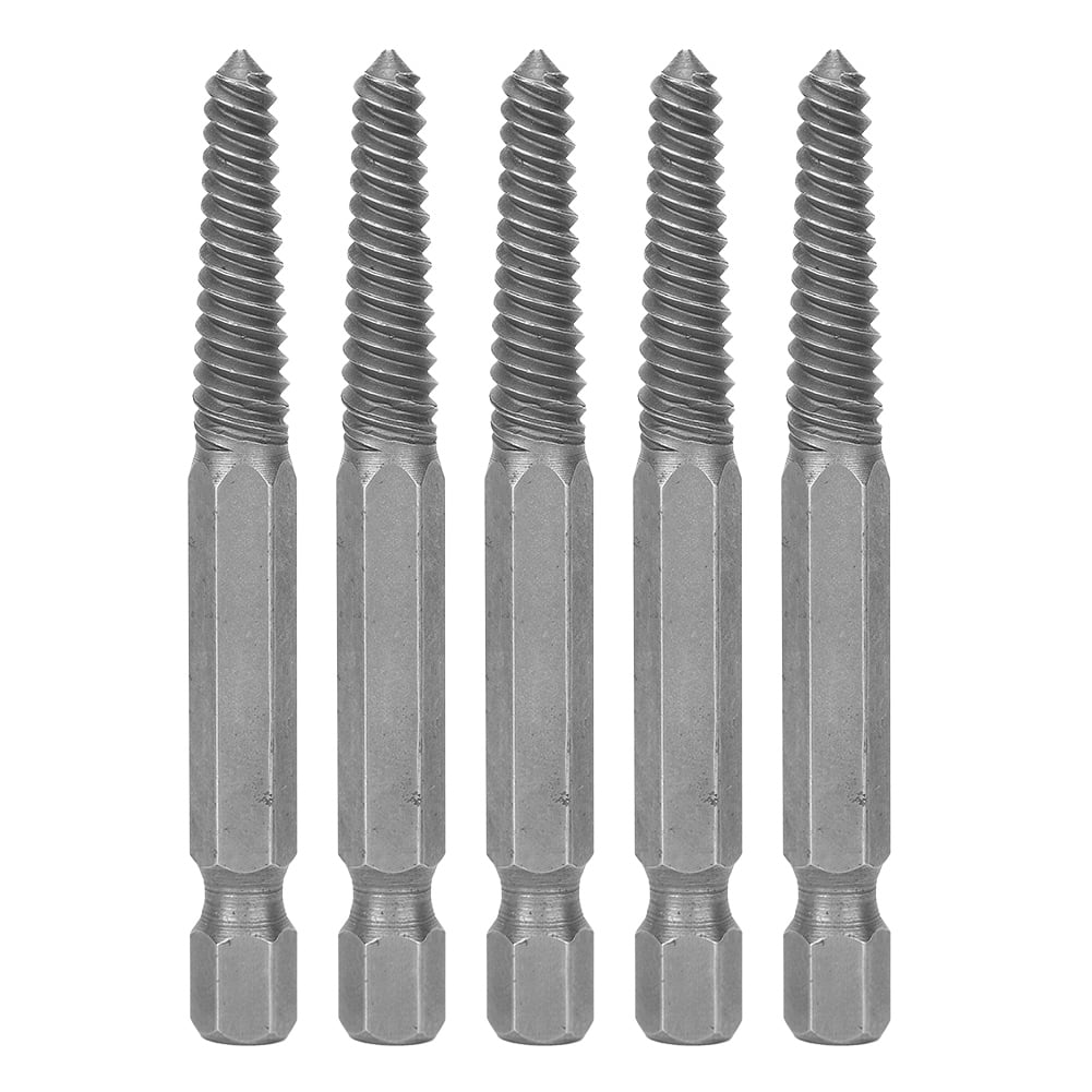 5Pcs Screw Extractor Set, 65mm, High-Speed Steel, Broken Bolt Remover ...