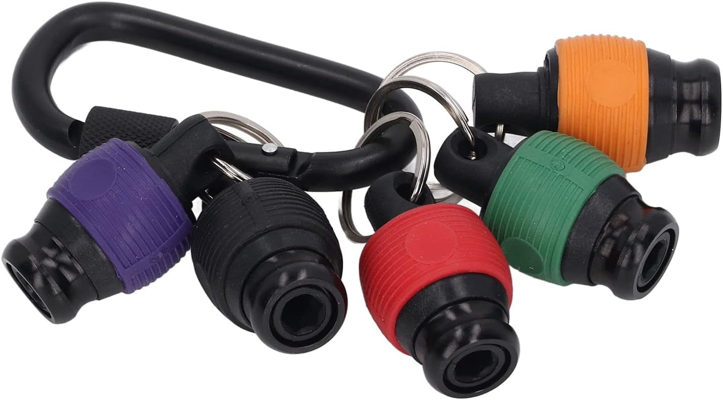 5Pcs Screwdriver Bit Holder, 1/4 Inch Hex Shank Bit Holder Keychain ...