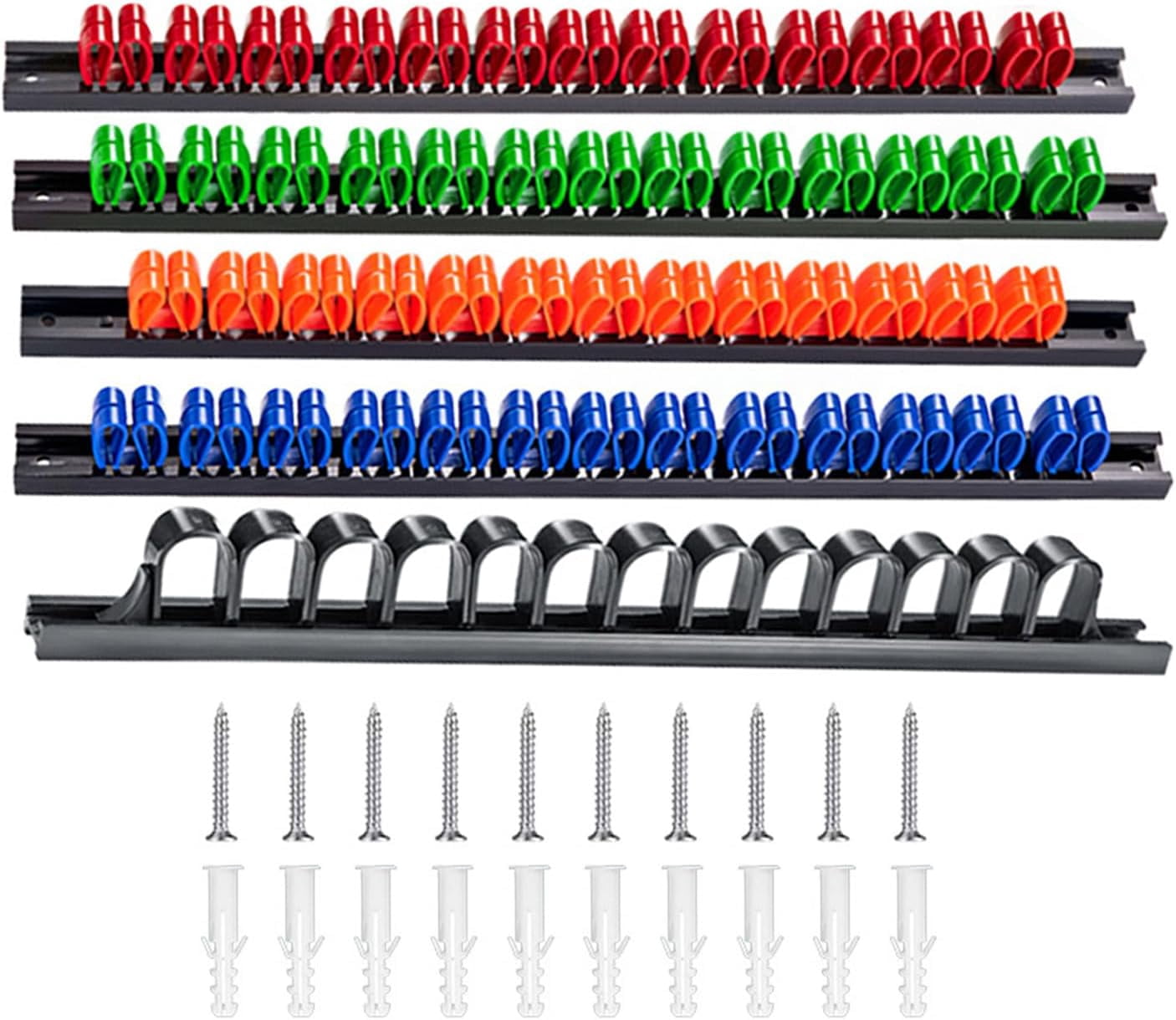 5Pcs Screwdriver Organizer Tool Holder Tool Organizer Wall Mount For ...