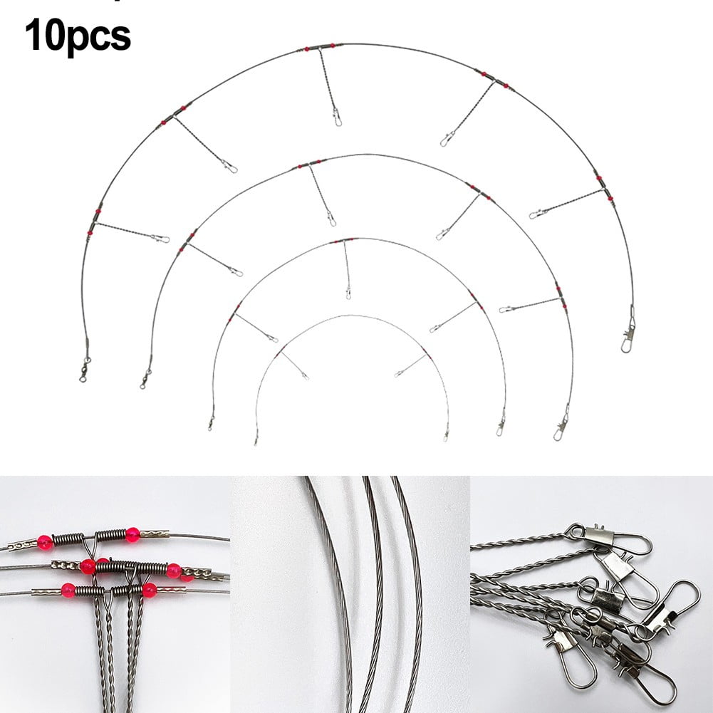 5Pcs Sea Fishing Stainless Steel 2-5Arms Fishing Line Rig With Lure ...