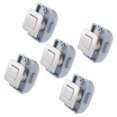 5Pcs Secure Push Button Metal Cabinet Latches Keyless Cupboard Lock For ...