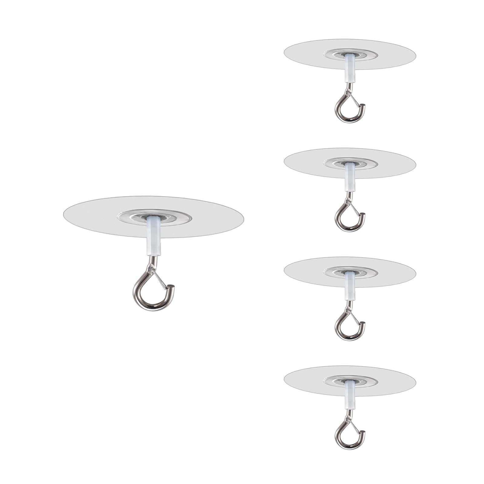 5Pcs Self-Adhesive Ceiling Hooks Heavy-Duty Ceiling Hooks-Adhesive ...