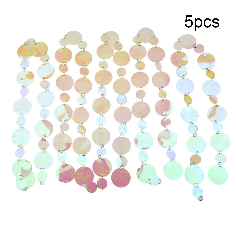5Pcs Sequin Beaded Curtain String Curtain Wall Panel Easy Installation ...
