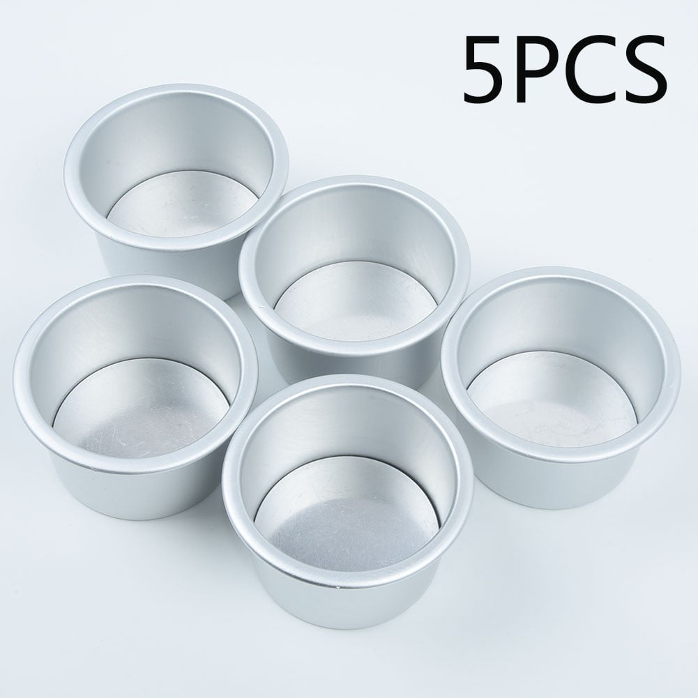 5Pcs Set 2.5'' Mini Cake Mold Bake Pudding Nonstick Baking Mold Tool ...