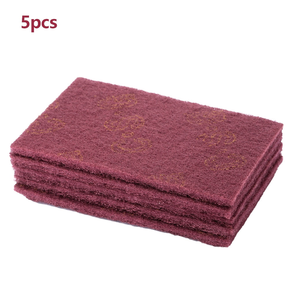 5Pcs/Set Abrasive Hand Scouring Pad, Square Nylon Bajie Cloth Shell ...