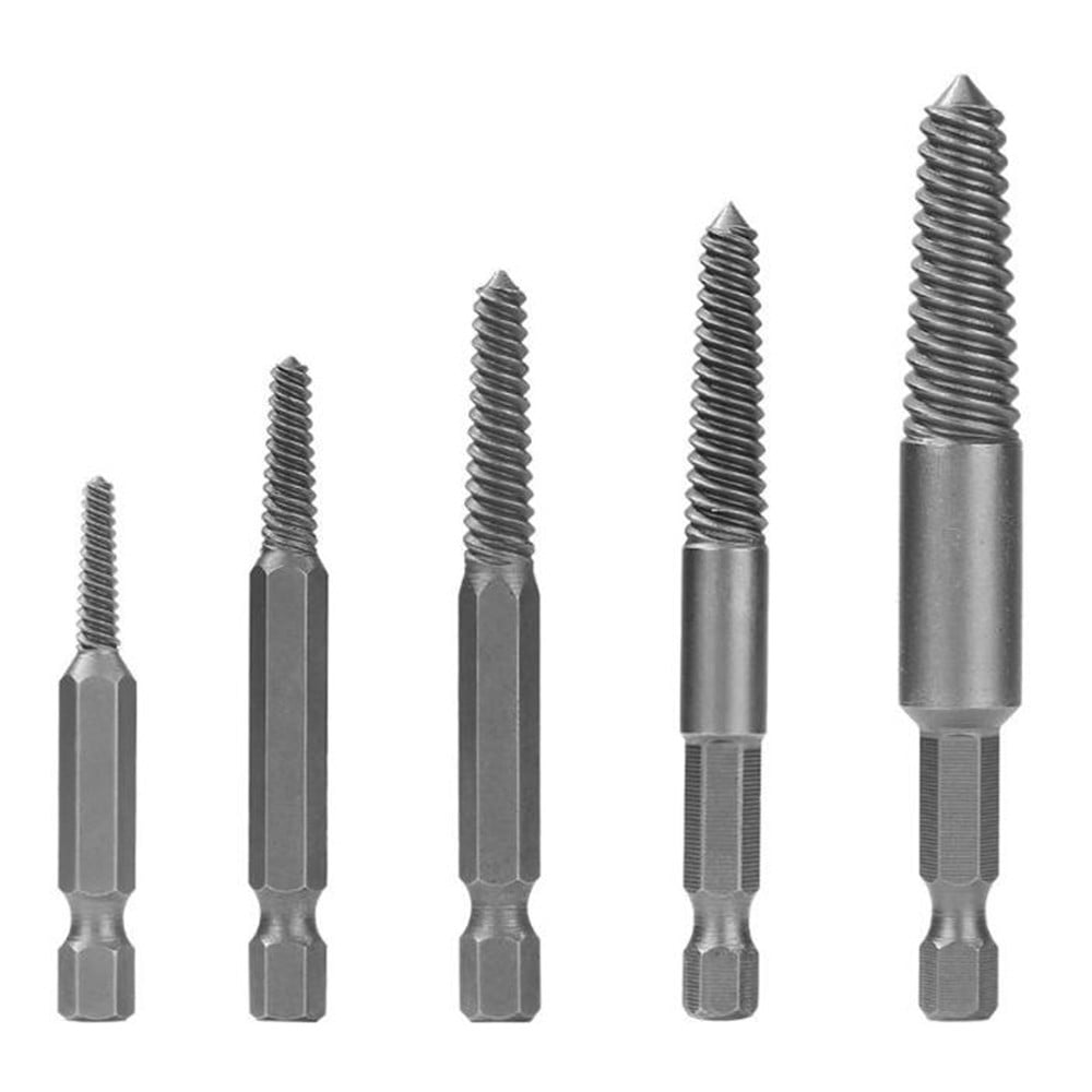 5Pcs Set Hex Screw Extractors Broken Damaged Screw Extractor Broken ...
