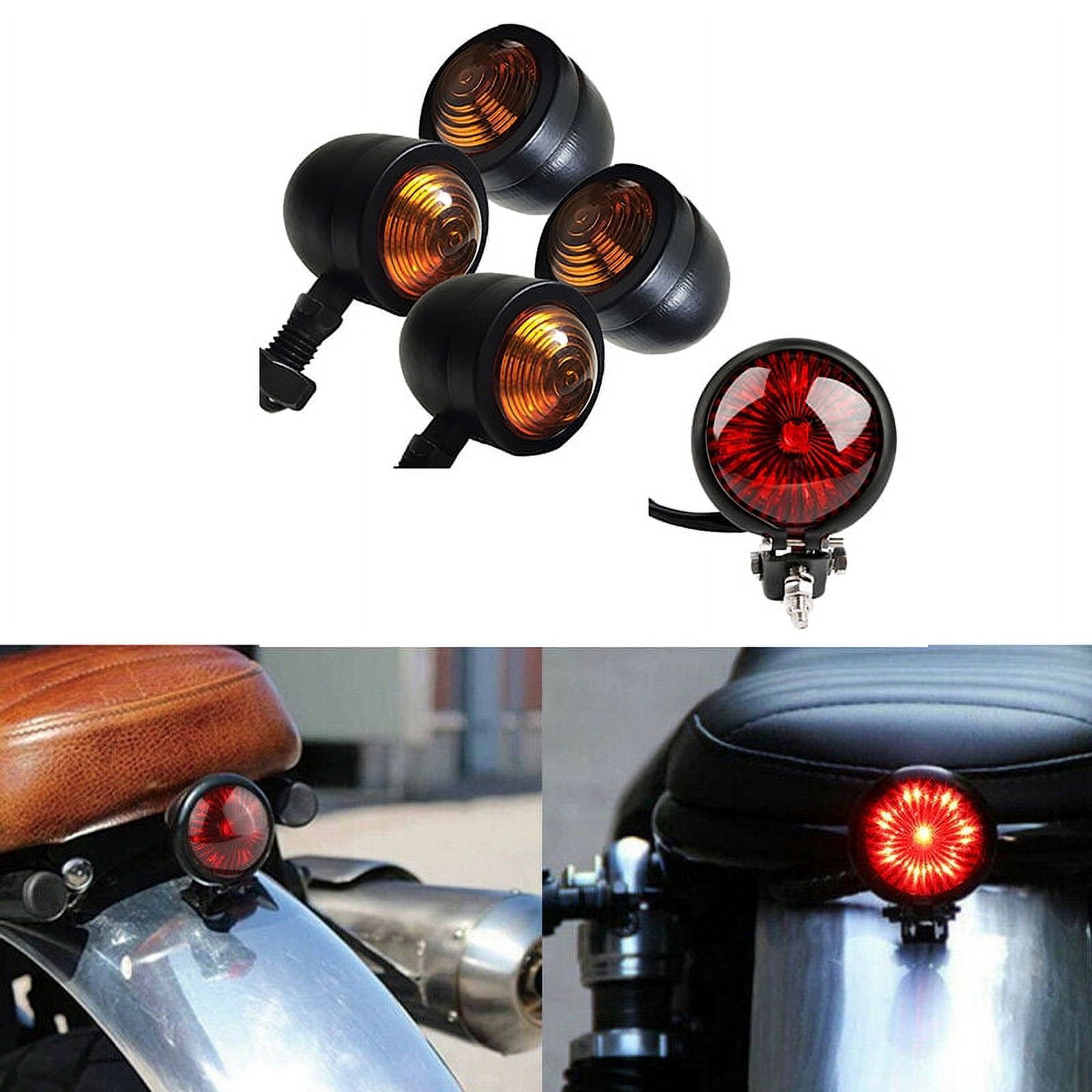 5Pcs/Set Motorcycle Turn Signals Rear Tail Lights Brake Stop Lamp for ...