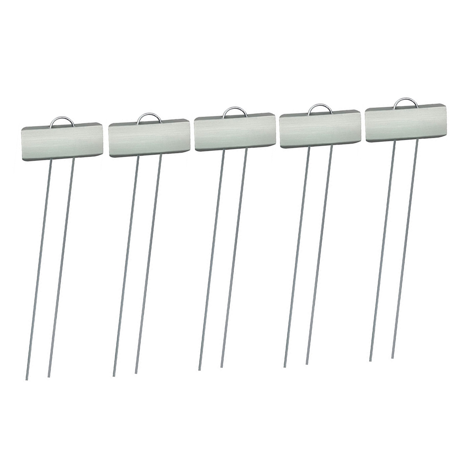 5Pcs/Set Plant Marker Long T-shaped Sharp Tip Weather-resistant Iron ...