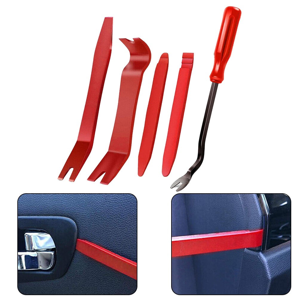 5Pcs/Set Trim Removal Pry Tool Kit for Car Radio Door Panel Fastener ...
