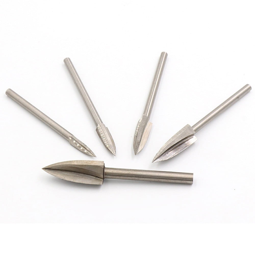 5Pcs/Set Wood Carving and Engraving Drill Bit Milling Cutter Carving ...