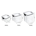5Pcs Sets Sealed Jar Food Storage Box Transparent Plastic Kitchen ...