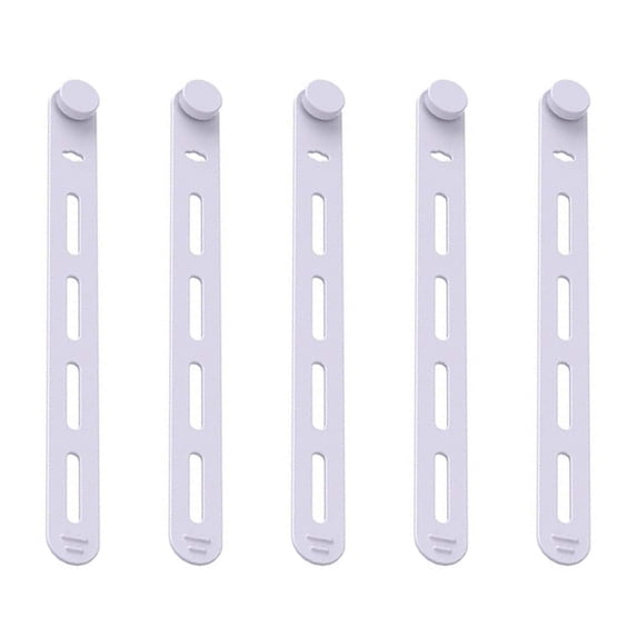 5Pcs Silicone Cable Ties Reusable Rubber Cable Ties Cord Organizers ...