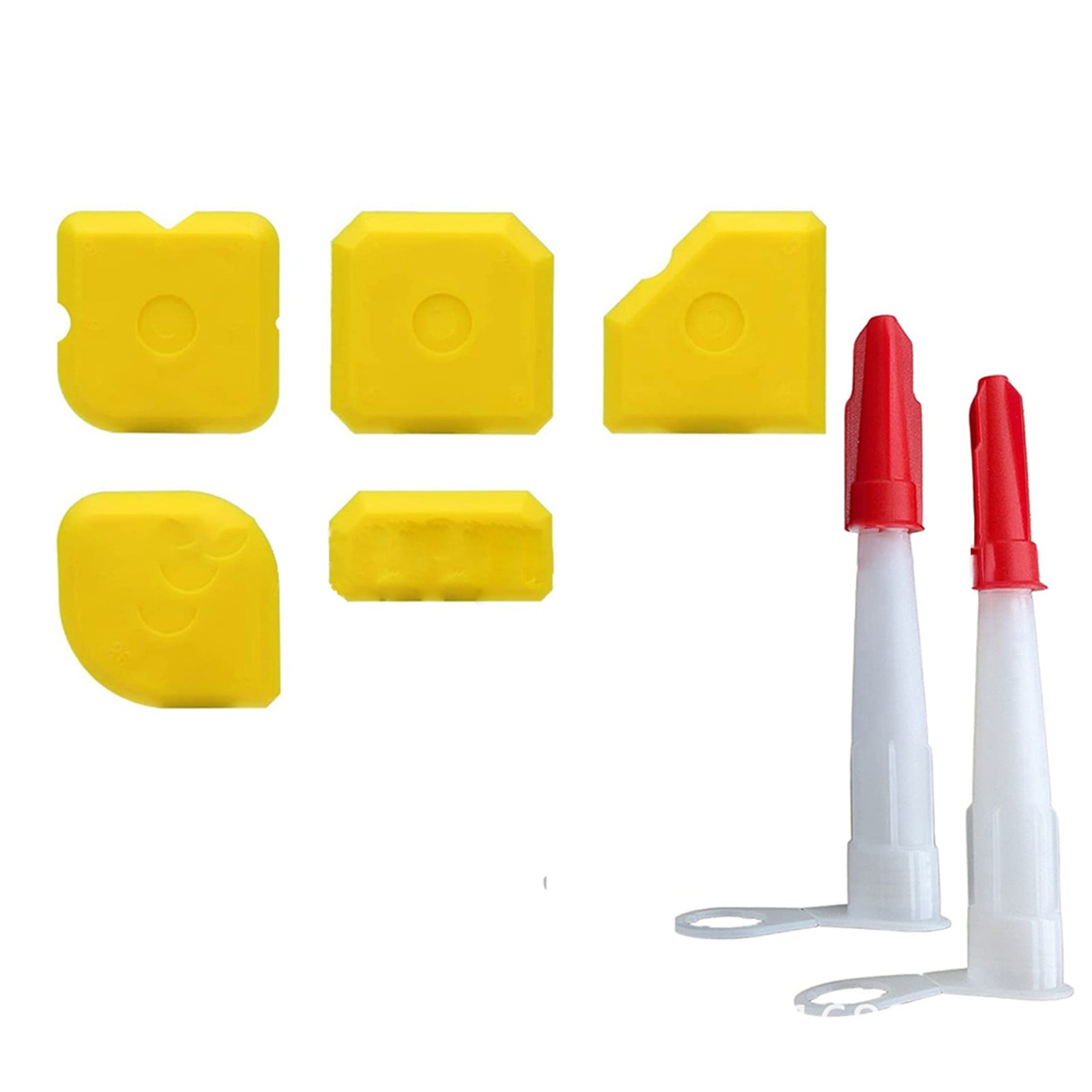 5Pcs Silicone Sealant Tool Spreader Finish Kit Caulk Tile Grout ...