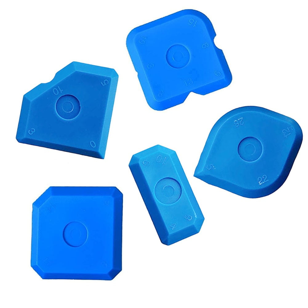 5Pcs Silicone Sealant Tool Spreader Finish Kit Caulk Tile Grout ...