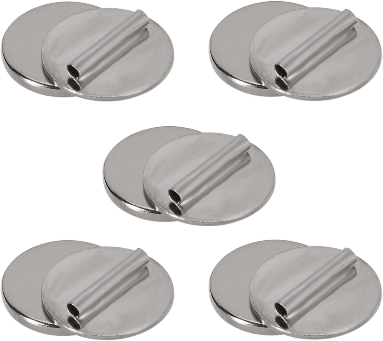 5Pcs Silver Mini Pin Brooch Converter Harm Free Clothing Magnet Buckle ...