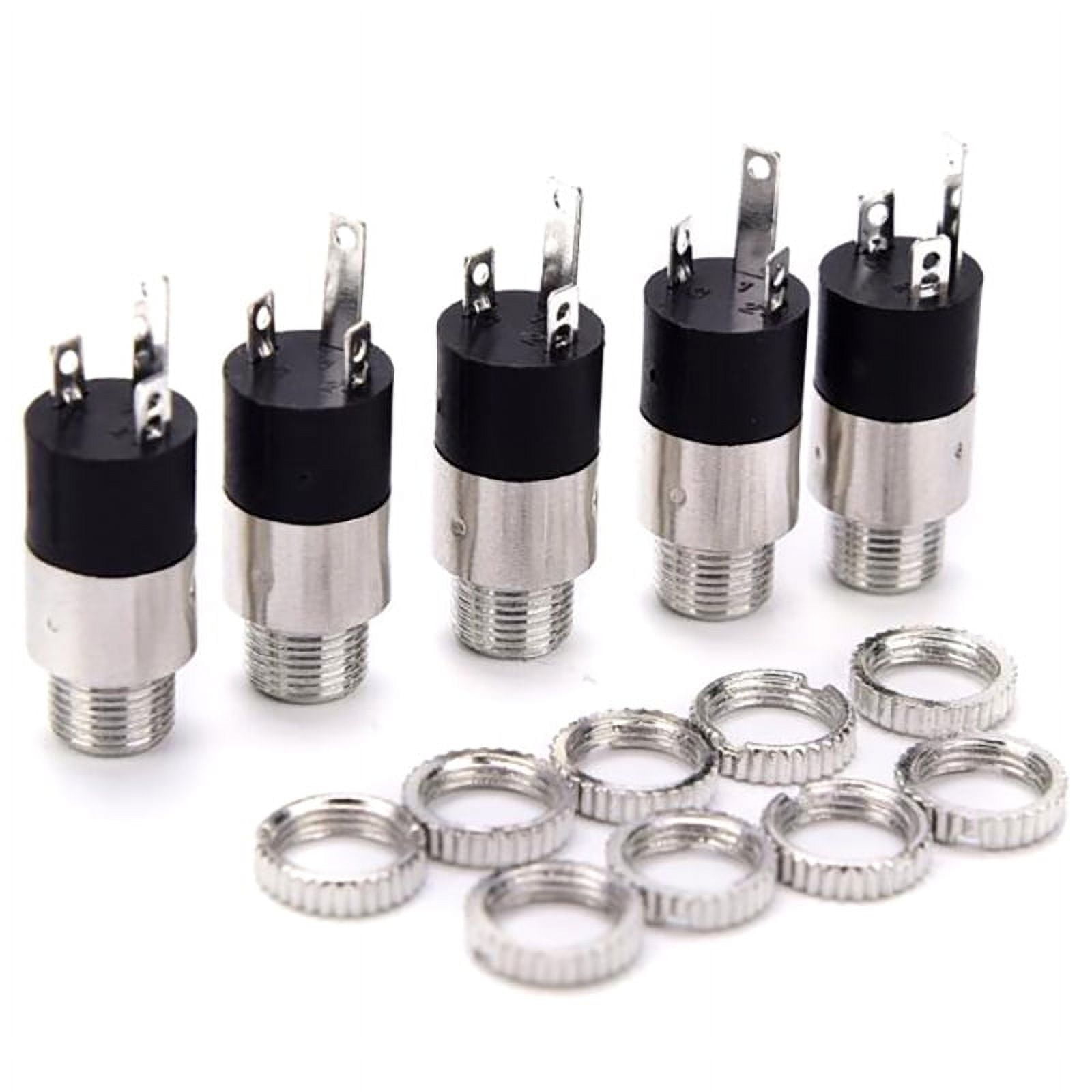 5Pcs Silver PJ392 3.5mm Stereo Female Audio Headphone Connector Jack ...