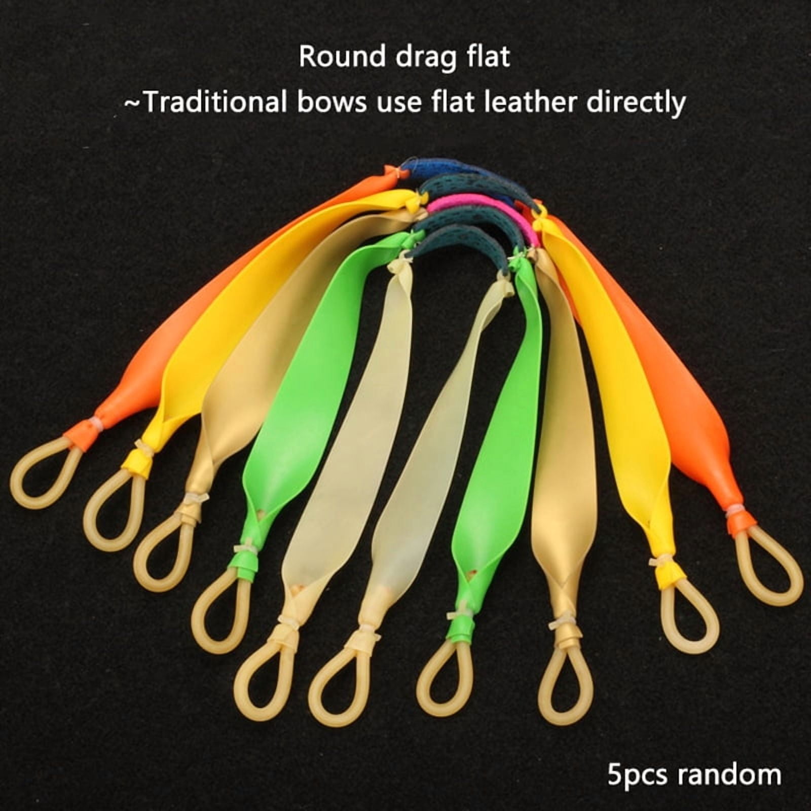 5Pcs Slingshot Band Group Elastic Flat Bands Trolling Fishing Shooting ...