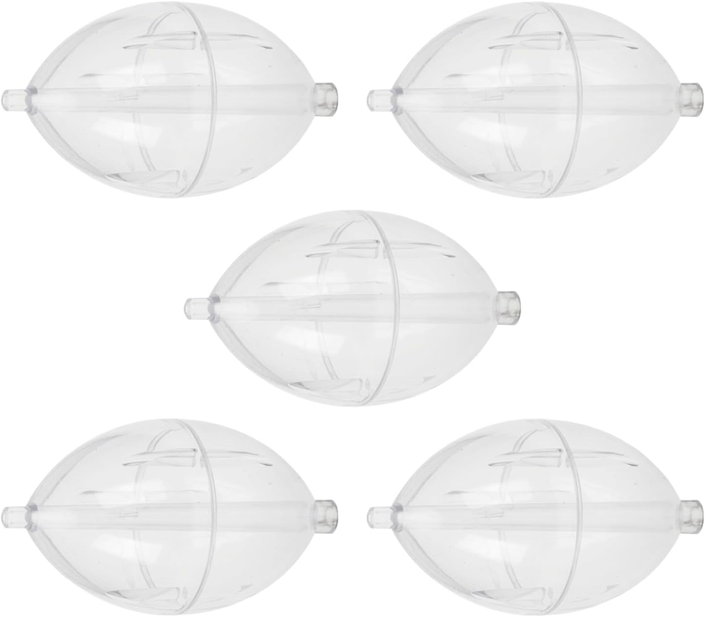 5Pcs Slip Bobber Fishing Floats Kit, Oval Hard ABS Plastic with Weight ...