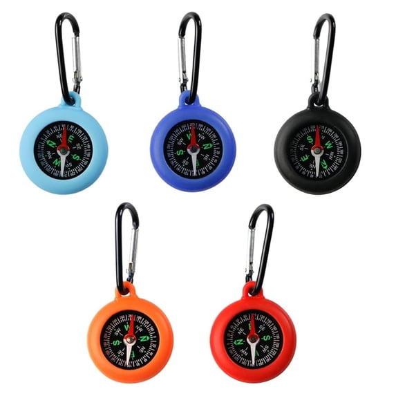 5Pcs Small Mountaineering Compasses Portable Keychain Compasses Outdoor ...