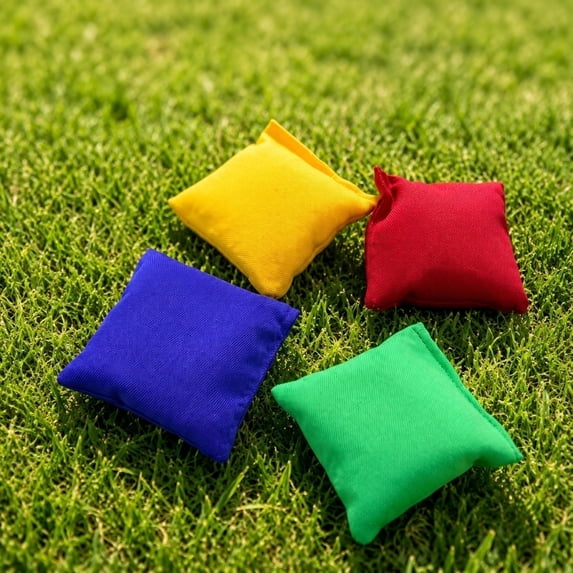 5Pcs Small Sandbags Toy with Canvas Fabric and Plastic Filling Beanbags ...