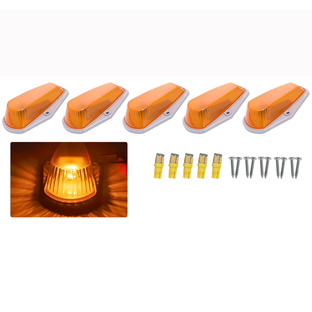 5Pcs Smoked/Yellow Len LED Truck Cab Light for 1973-1997 Ford F150 250 ...