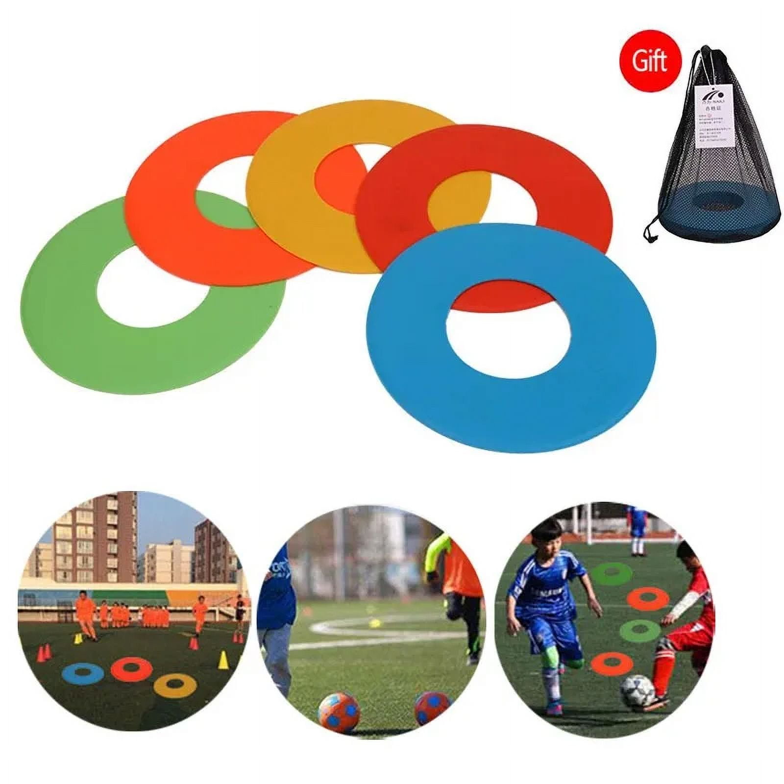 5Pcs Soccer Flat Cones Marker Disc Football Basketball Sport Speed ...