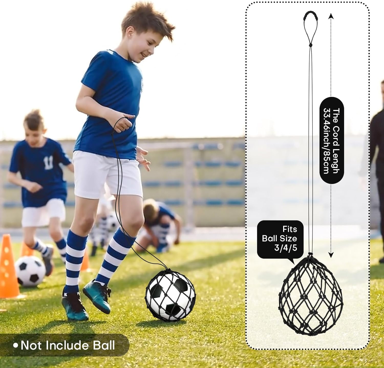 5Pcs Soccer Practice Equipment, Soccer Kick Trainer, Football Kick ...
