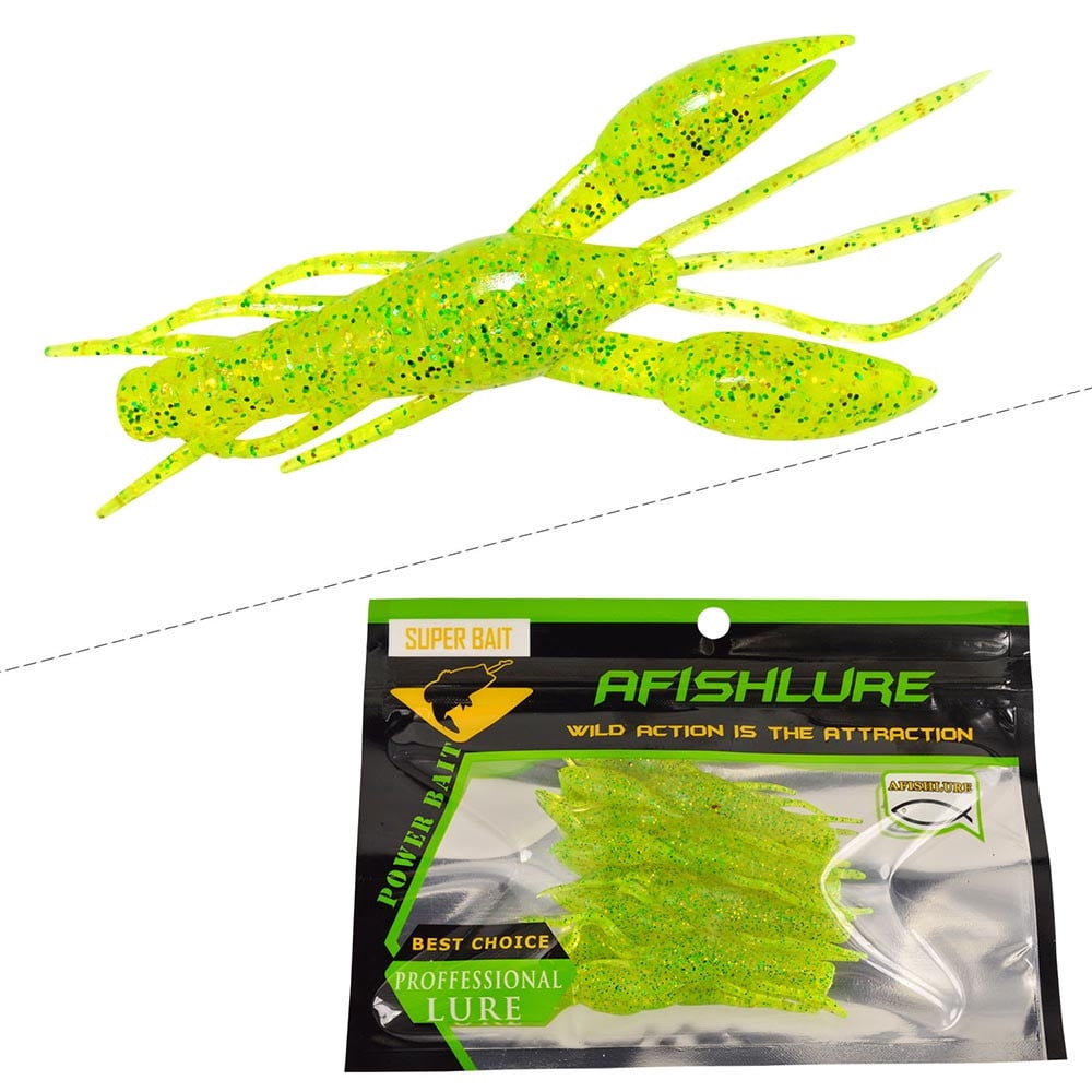 5Pcs Soft Plastic Fishing Worms! Usloyux 80mm Soft Plastic Fishing ...